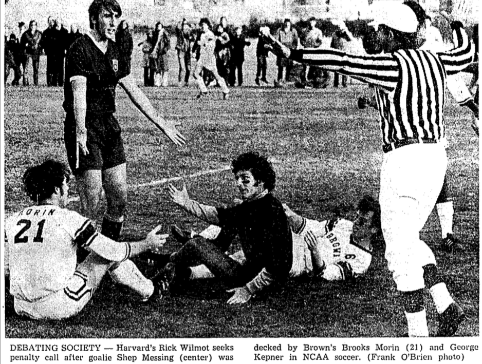 Nov. 24, 1969 – Harvard 1:0 (AET) Hartwick, NCAA Regional Championship ...